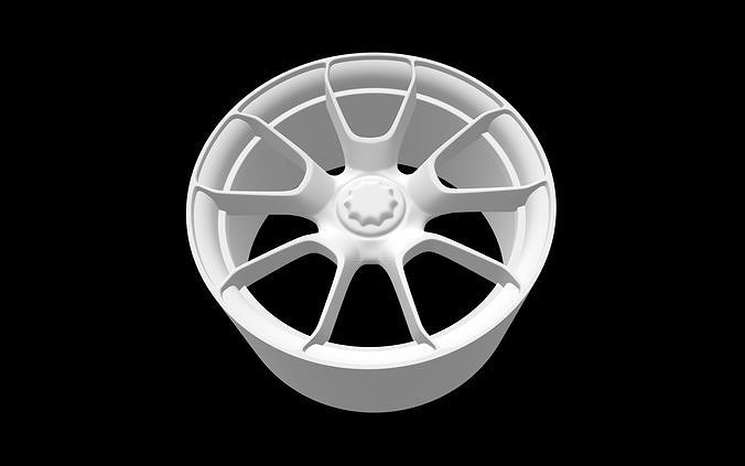 Porsche 911 OEM scalable and printable rims 3D model 3D printable ...