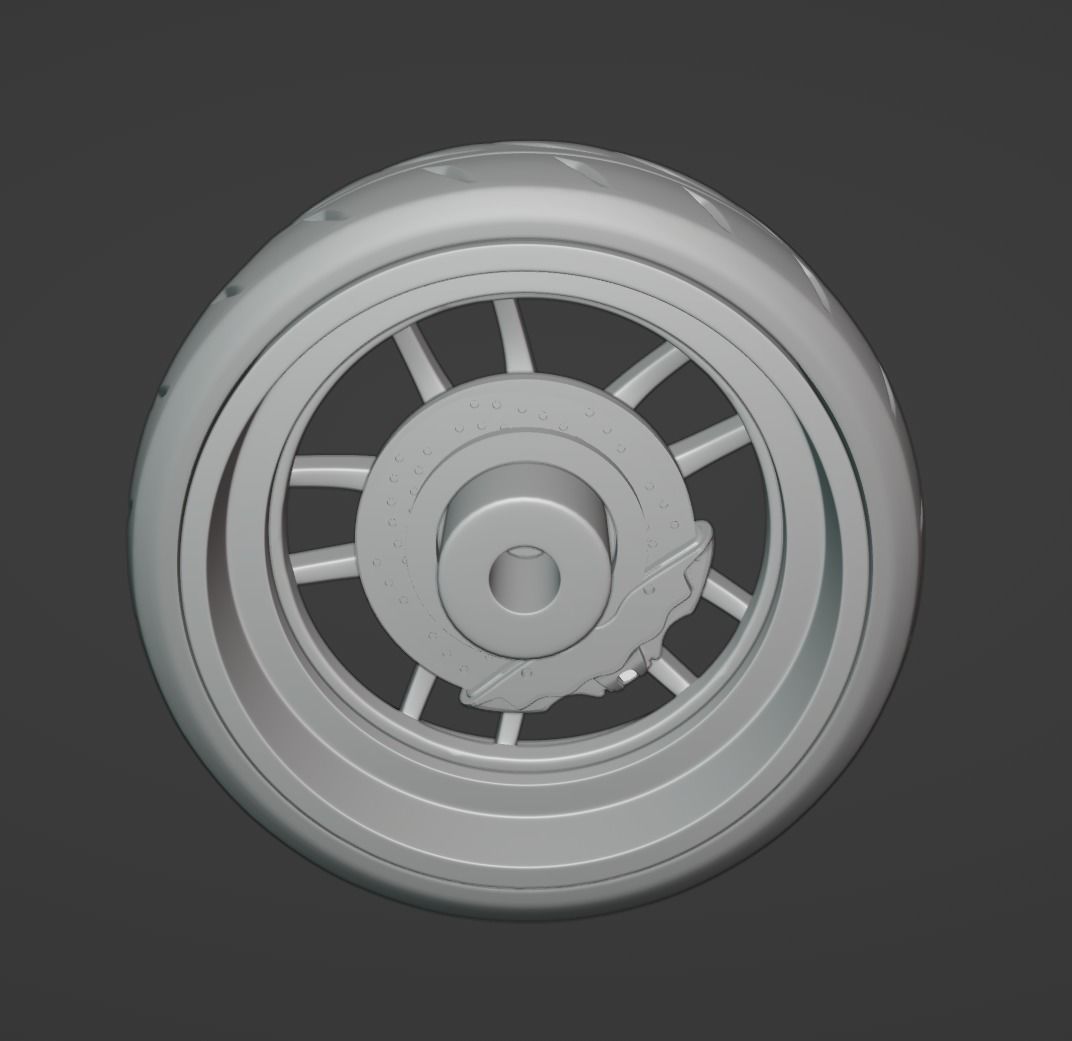 WORK CR2P scalable and printable rims 3D model 3D printable | CGTrader