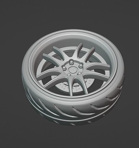 WORK CR2P scalable and printable rims 3D model 3D printable | CGTrader