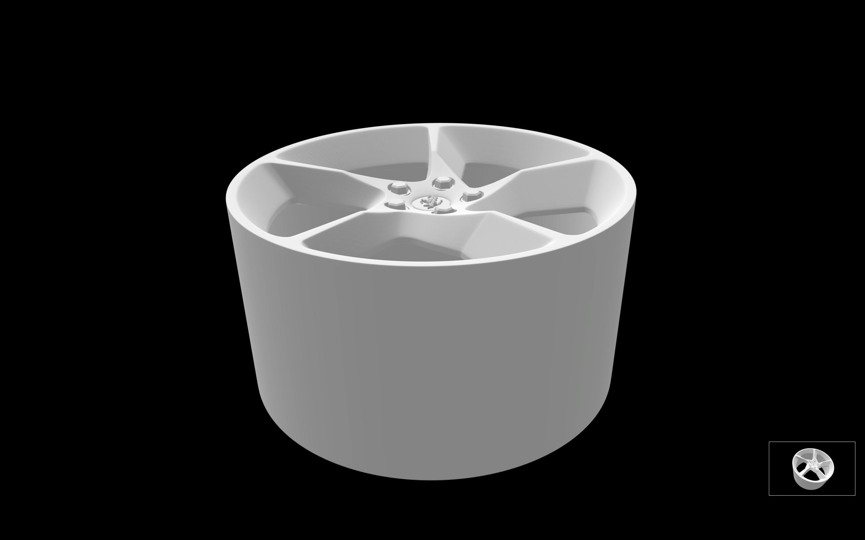 Ferrari Daytona SP3 oem scalable and printable rims 3D model 3D ...