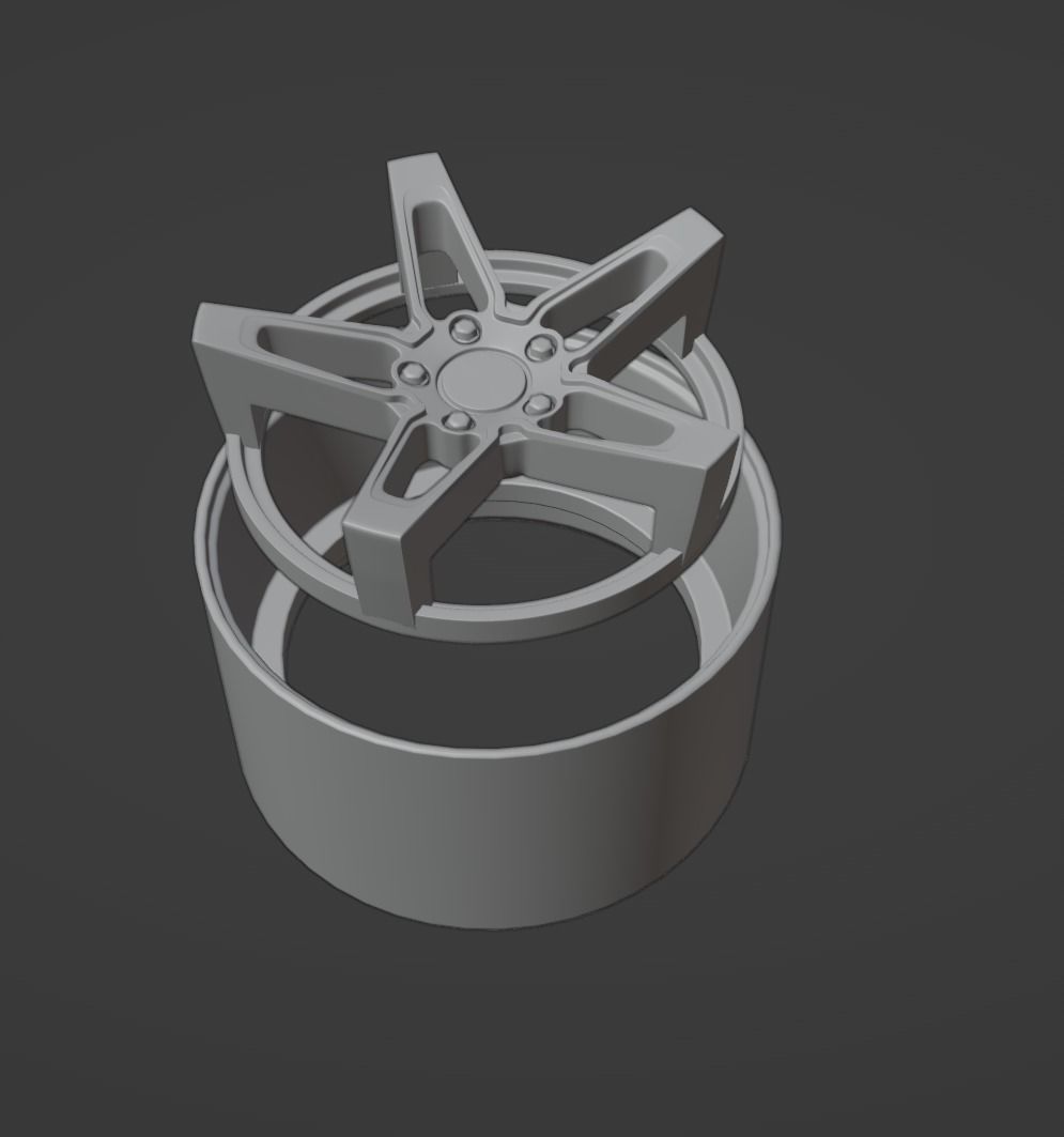 Sevenk Korsa scalable and printable rims 3D model 3D printable | CGTrader