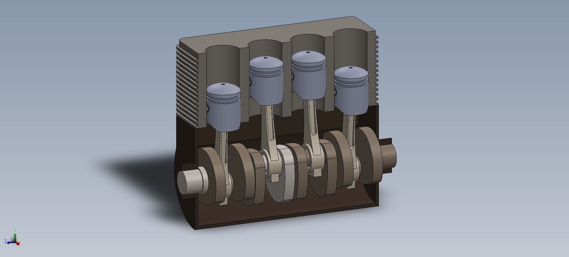 4 Cylinder Engine assembly 3D model | CGTrader