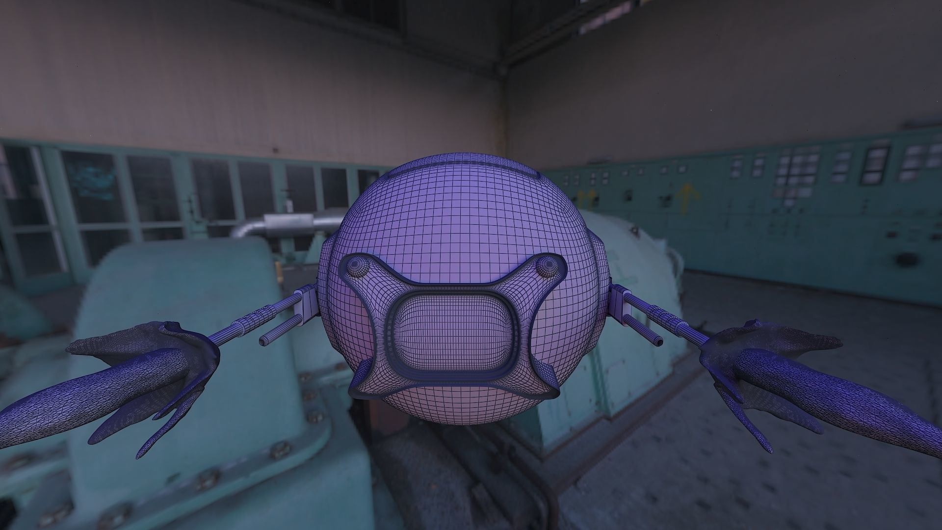 Scifi drone with gun shooting 3D model | CGTrader