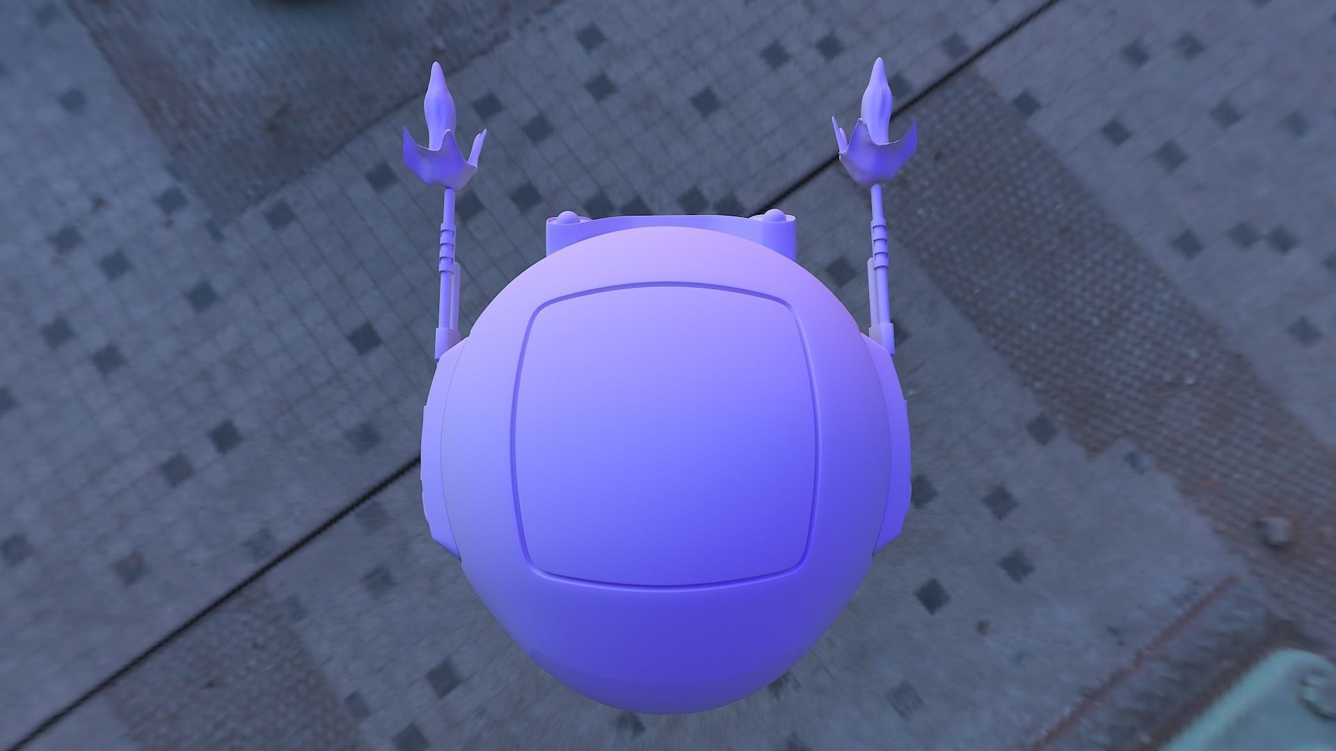 Scifi drone with gun shooting 3D model | CGTrader