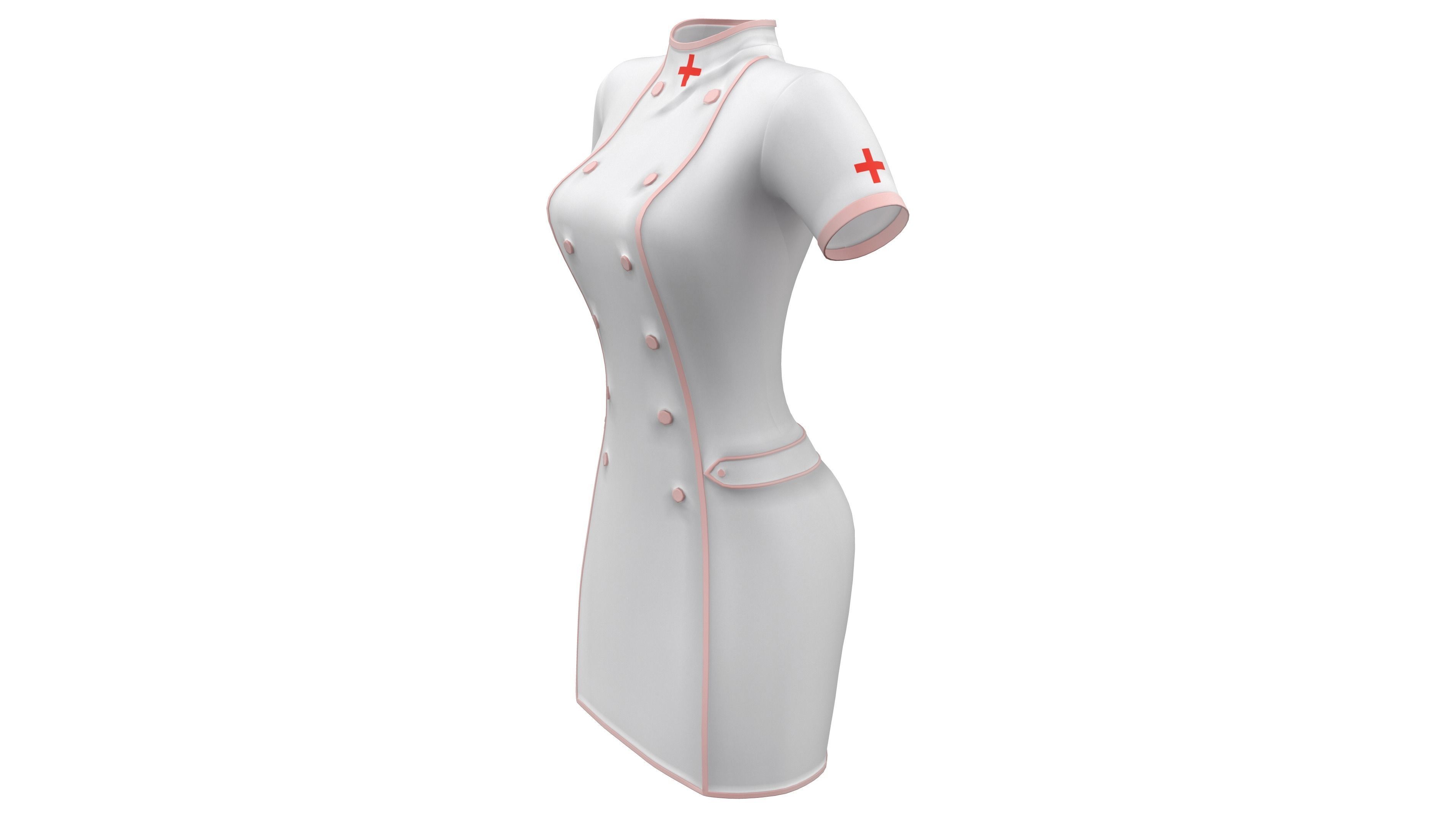 3D model Mini Nurse Uniform VR / AR / low-poly | CGTrader