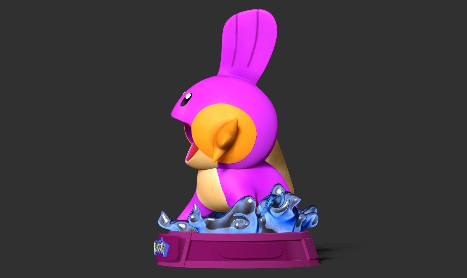 Shiny Mudkip - Pokemon Fanart free 3D model 3D printable | CGTrader