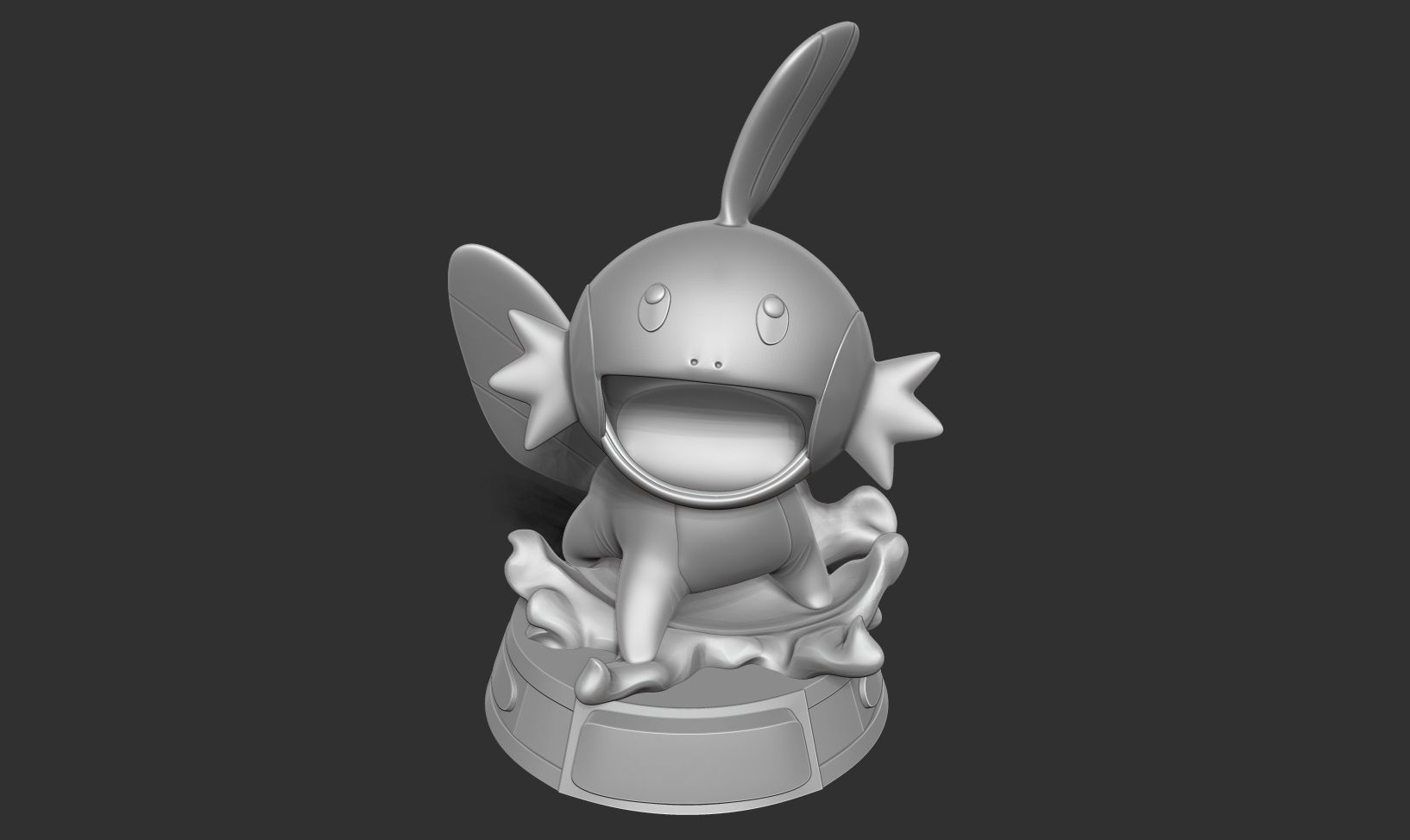 Shiny Mudkip - Pokemon Fanart free 3D model 3D printable | CGTrader