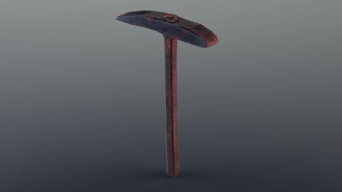 3D model Pickaxe - Obsidian VR / AR / low-poly | CGTrader