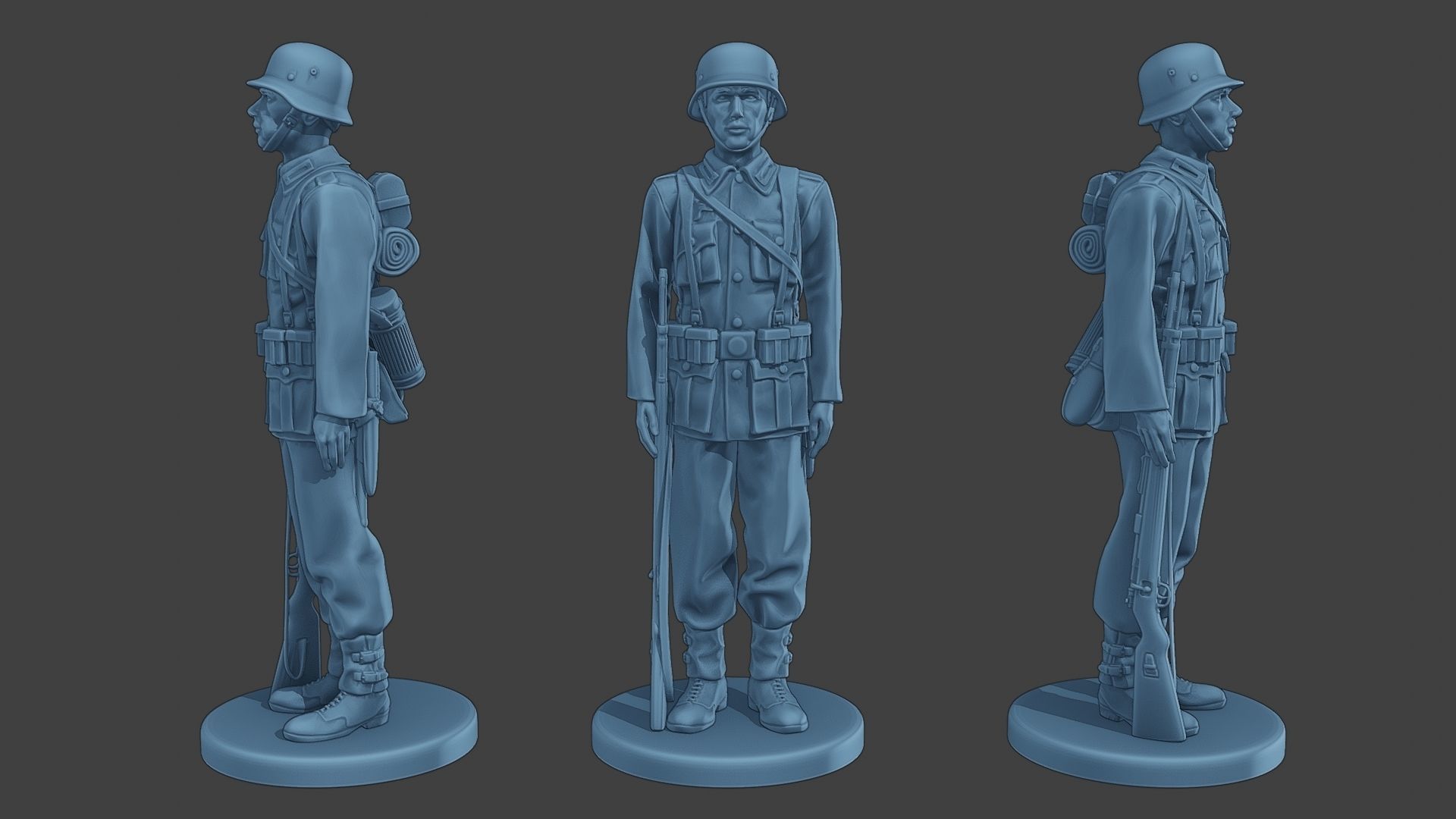 German soldier ww2 G1 000 free 3D model 3D printable | CGTrader
