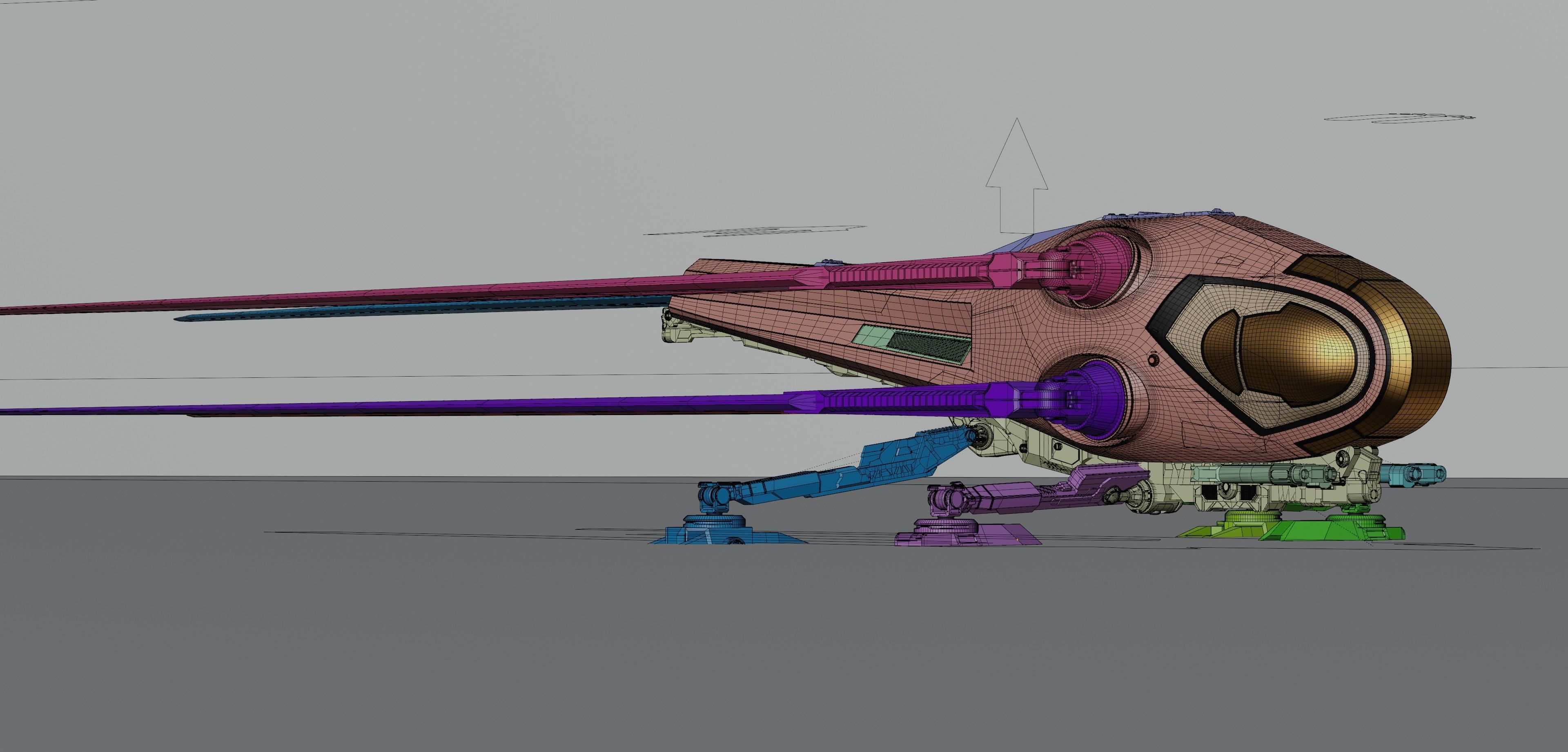 Dune Ornithopter 3D model rigged | CGTrader