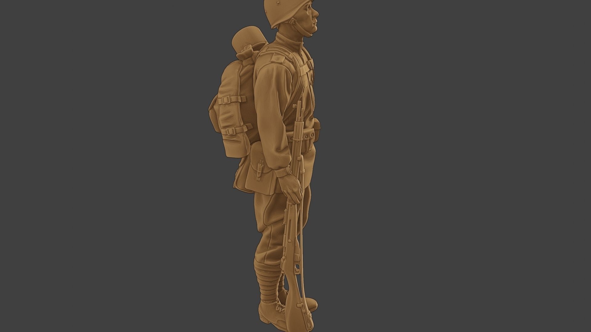 Russian soldier ww2 R1 000 free 3D model 3D printable | CGTrader