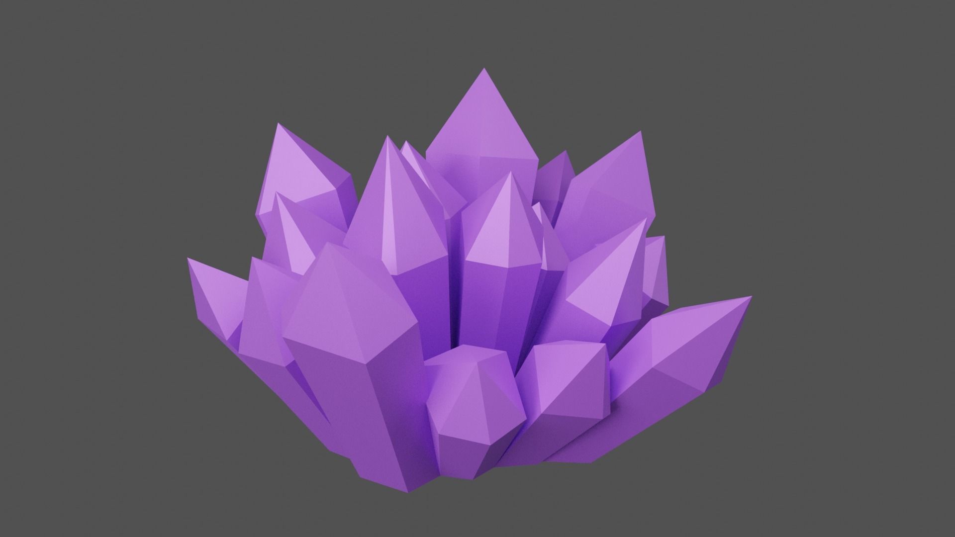 3D model Amethyst crystal VR / AR / low-poly | CGTrader