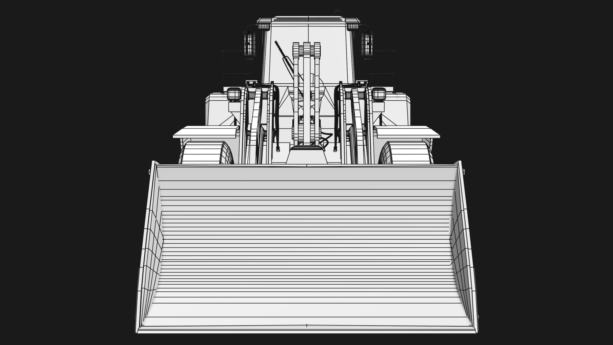 3D model Wheel Loader Mining Truck 02 All PBR Unity UE Textures VR / AR ...
