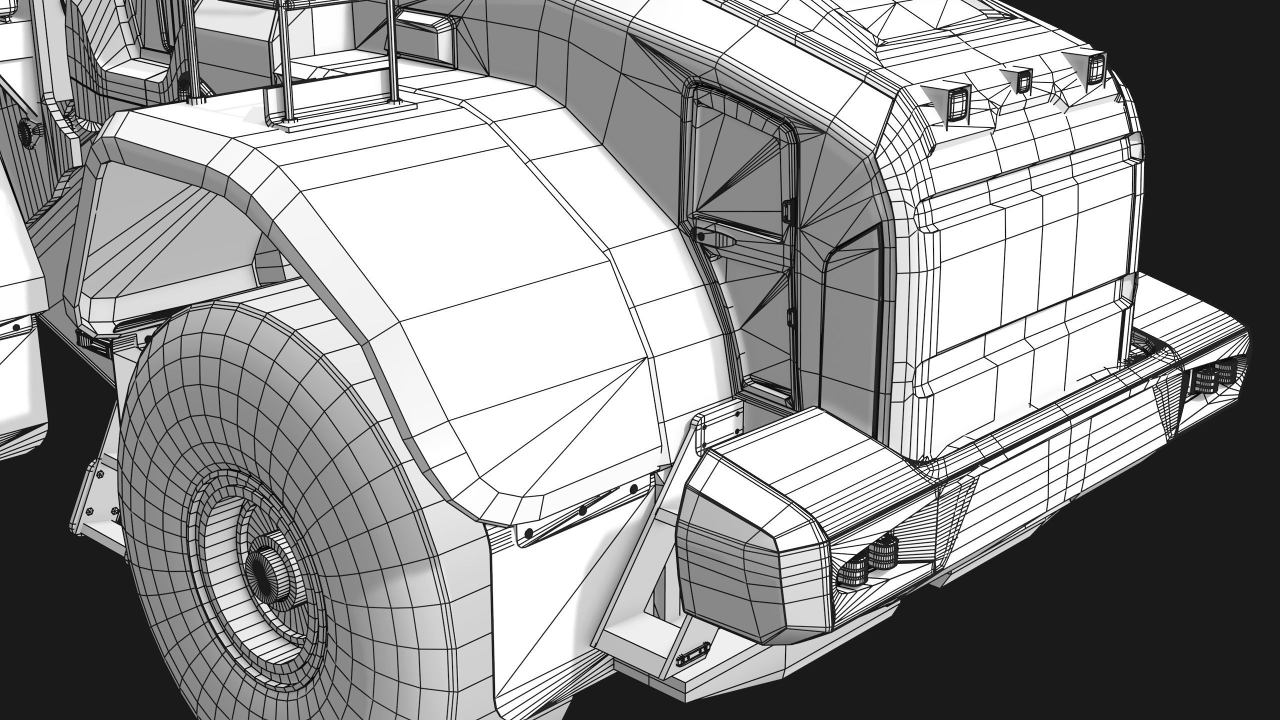 3D model Wheel Loader Mining Truck 02 All PBR Unity UE Textures VR / AR ...