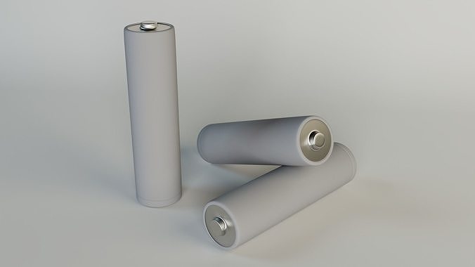 Double AA Battery 3D model | CGTrader