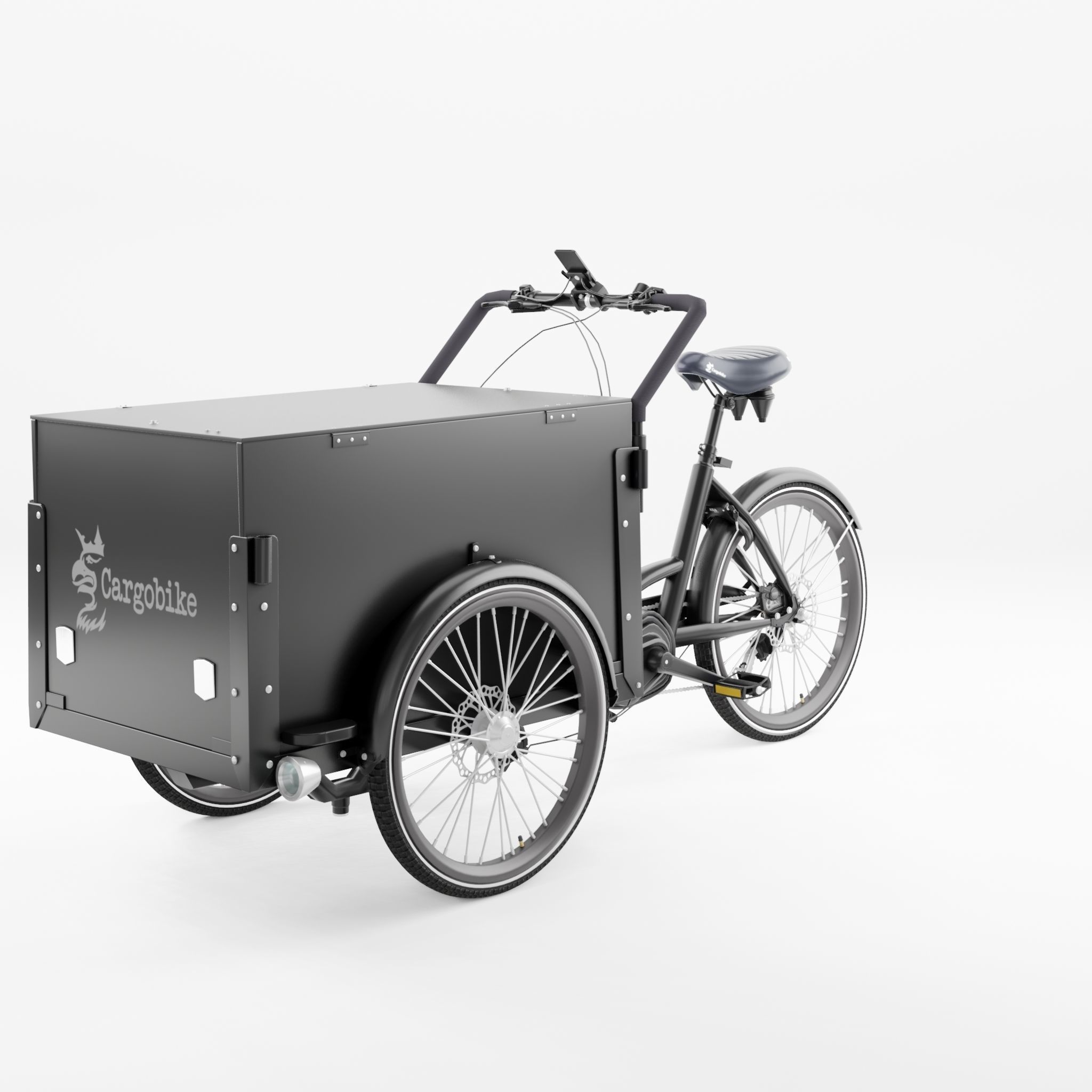 3D model 3D Model of Cargobike DeLight Box VR / AR / low-poly | CGTrader