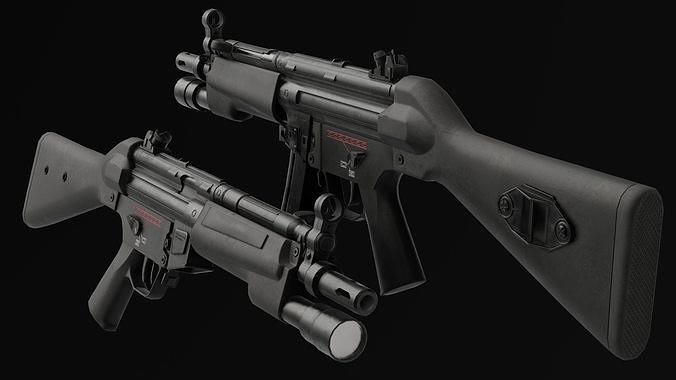 3D model MP5a4 SMG VR / AR / low-poly | CGTrader