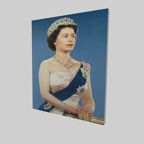 3D model Queen Elizabeth portrait VR / AR / low-poly | CGTrader