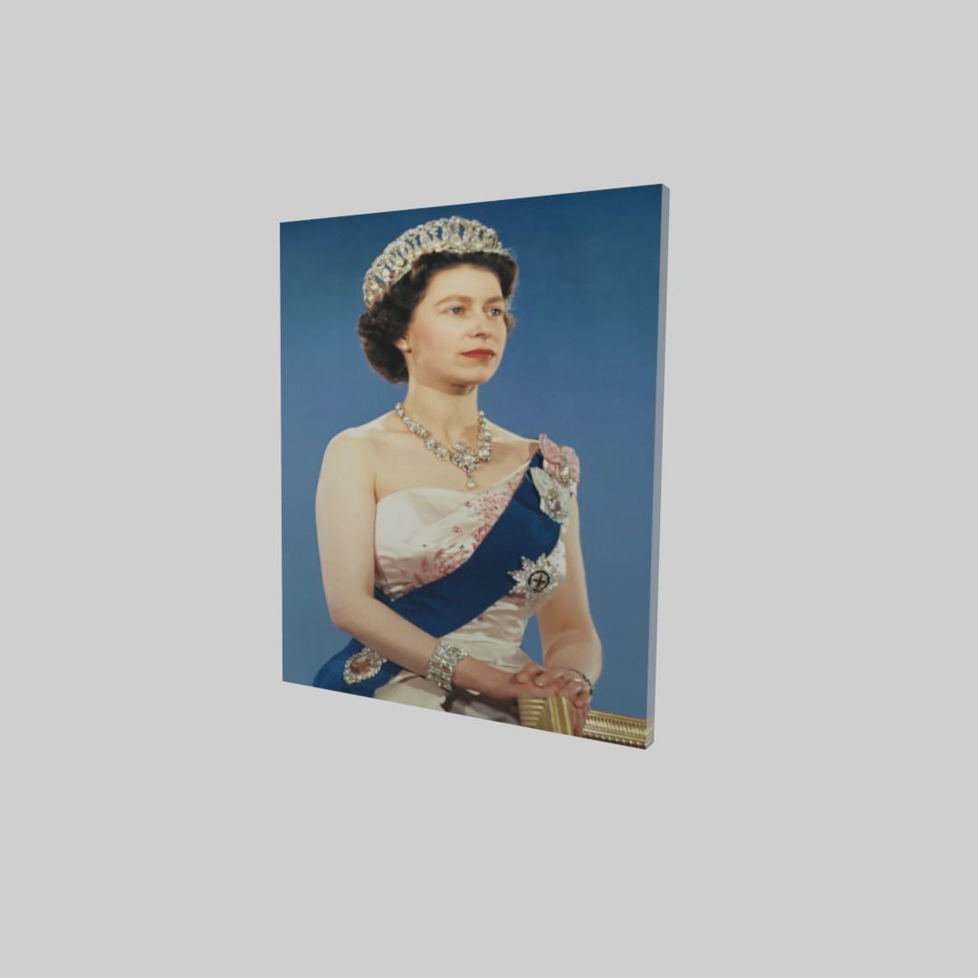 3D model Queen Elizabeth portrait VR / AR / low-poly | CGTrader