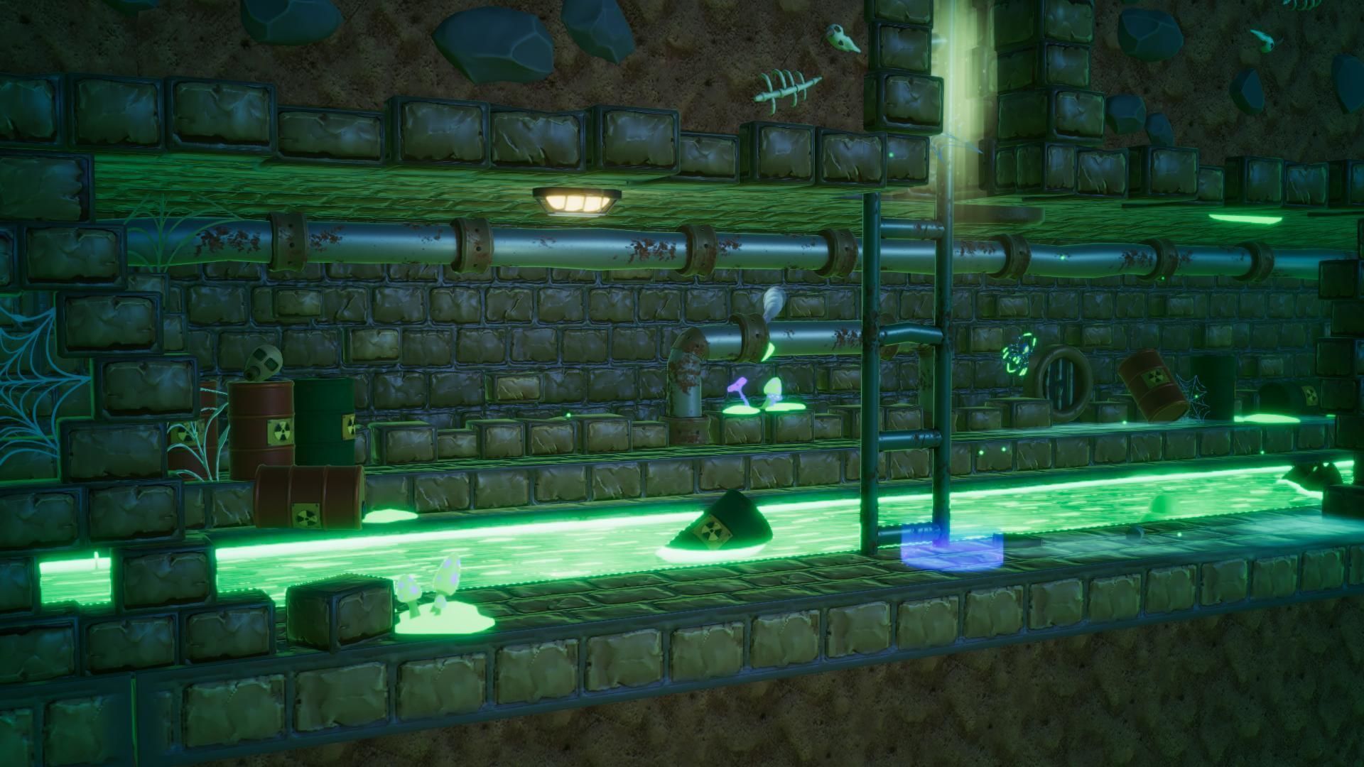 3D model Toxic Waste Land Game asset pack Unity URP VR / AR / low-poly ...