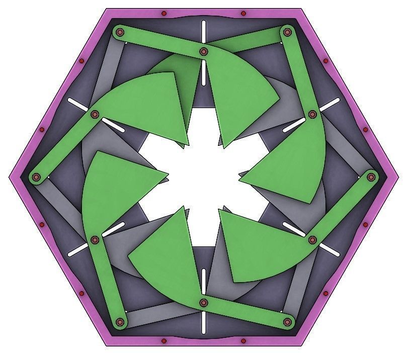 LS-OCMA6BL70 open and close mechanism design plan 3D model 3D printable ...