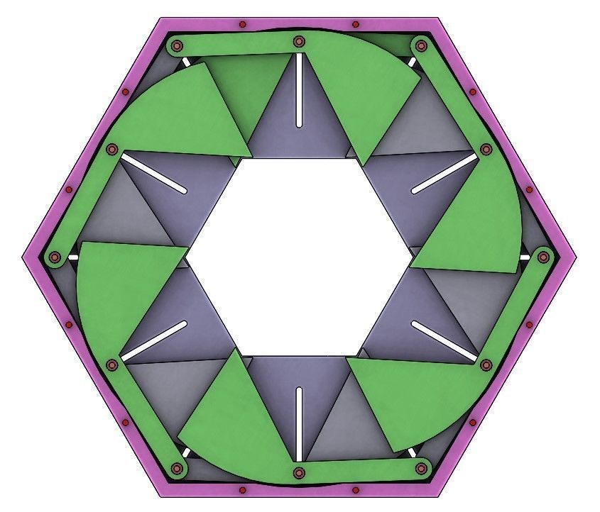 LS-OCMA6BL70 open and close mechanism design plan 3D model 3D printable ...
