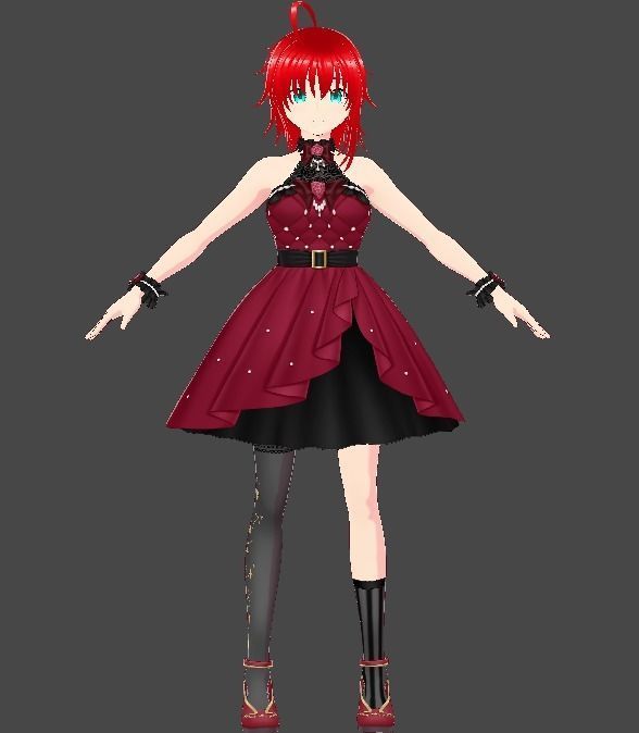 Vtuber model 3D Rias G 3D model animated rigged | CGTrader