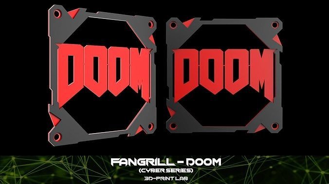 Fan Grill - Cyber series - Doom 3D model 3D printable | CGTrader