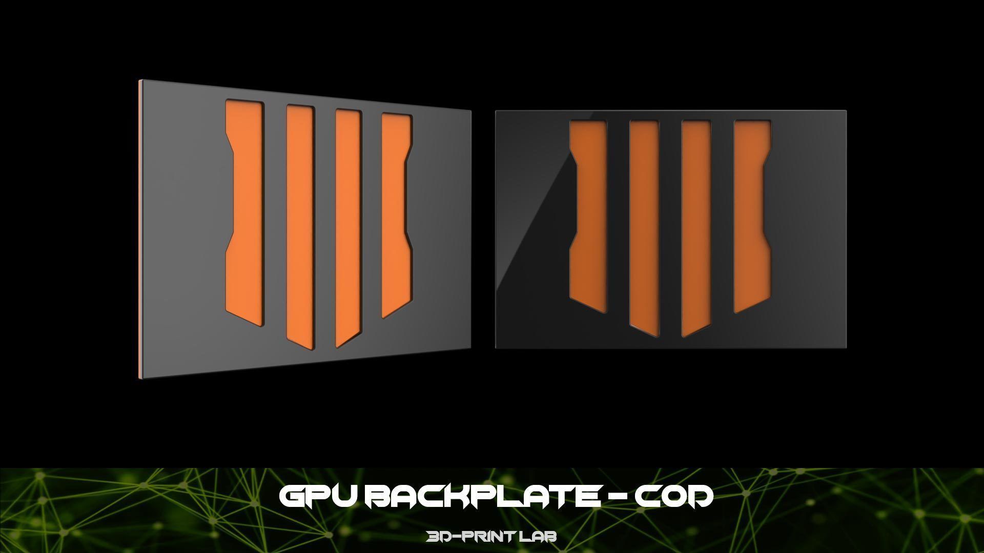 GPU Backplate - COD 3D model 3D printable | CGTrader