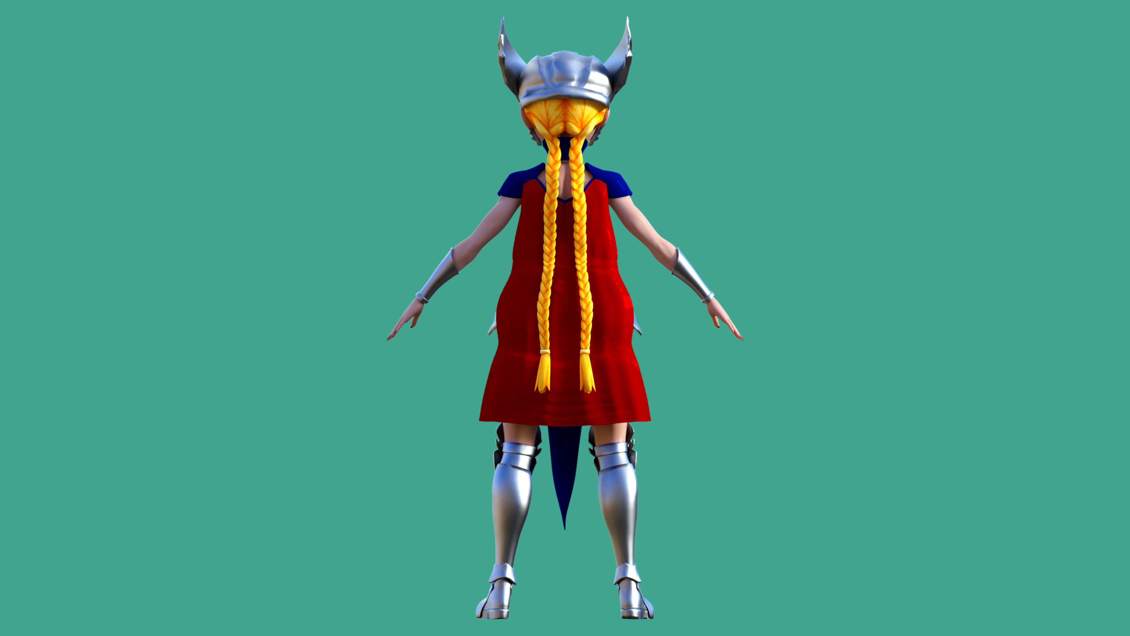 3D model Cartoon Valkyrie VR / AR / low-poly | CGTrader