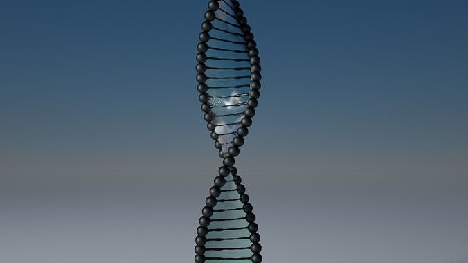 DNK-3 dna strand free 3D model | CGTrader