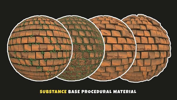 Stylized Brick 2- Procedural Generator Substance Material Texture | CGTrader