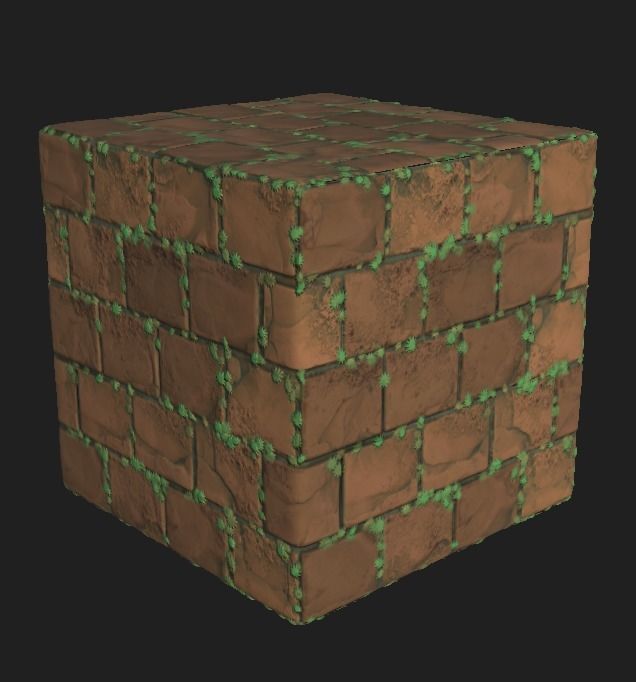 Stylized Brick 2- Procedural Generator Substance Material Texture ...