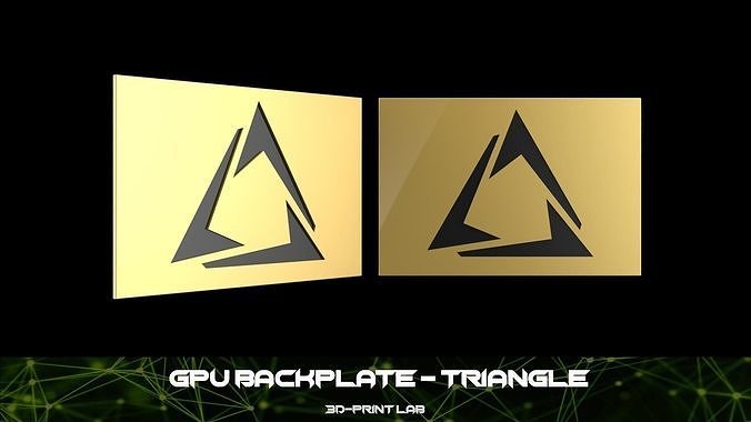 GPU Backplate - Triangle 3D model 3D printable | CGTrader