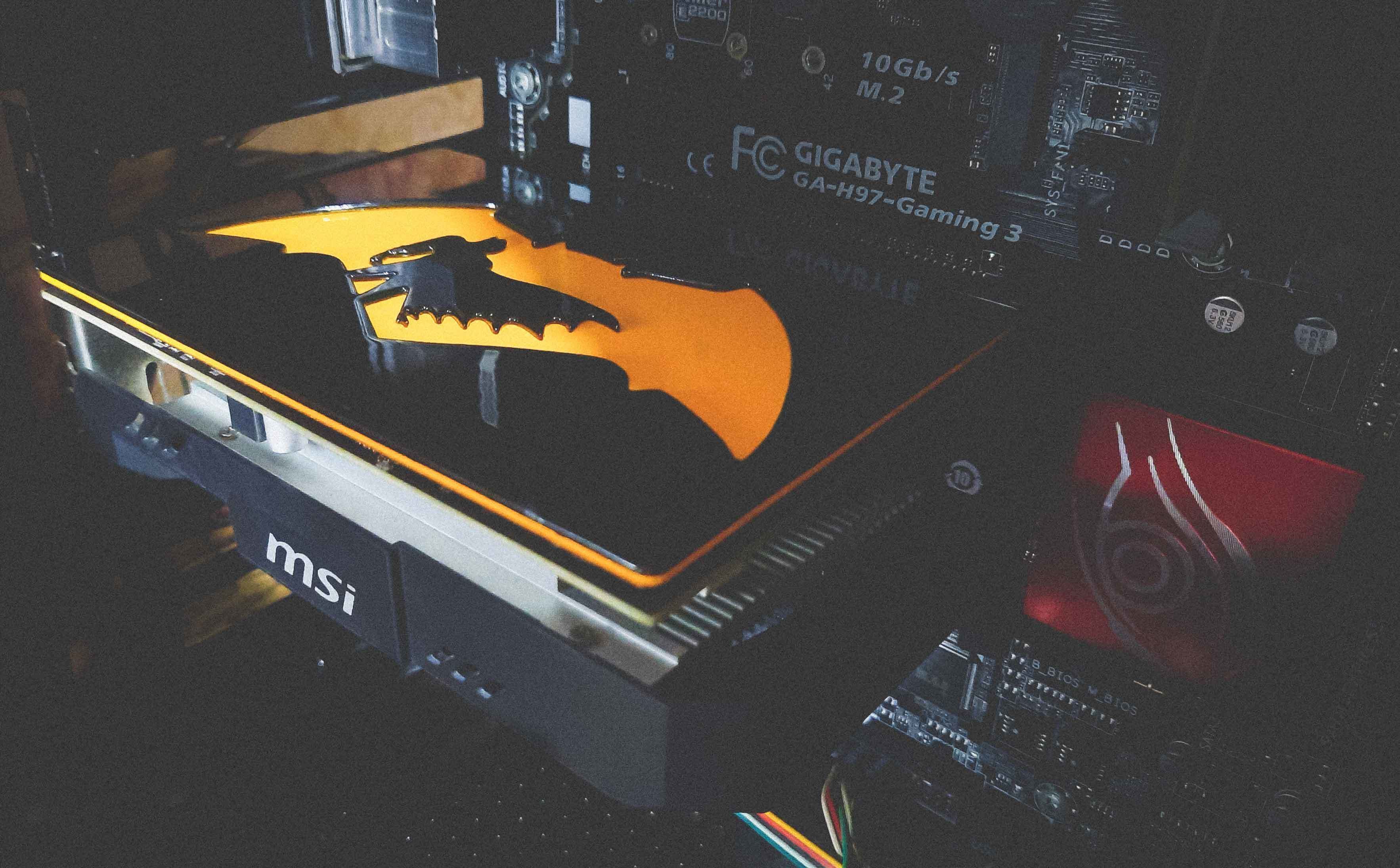 GPU Backplate - Wolf 2 3D model 3D printable | CGTrader