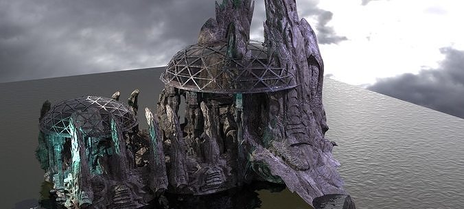 Wraith Hive Monarch Claw Dome Cliffs 3D model | CGTrader