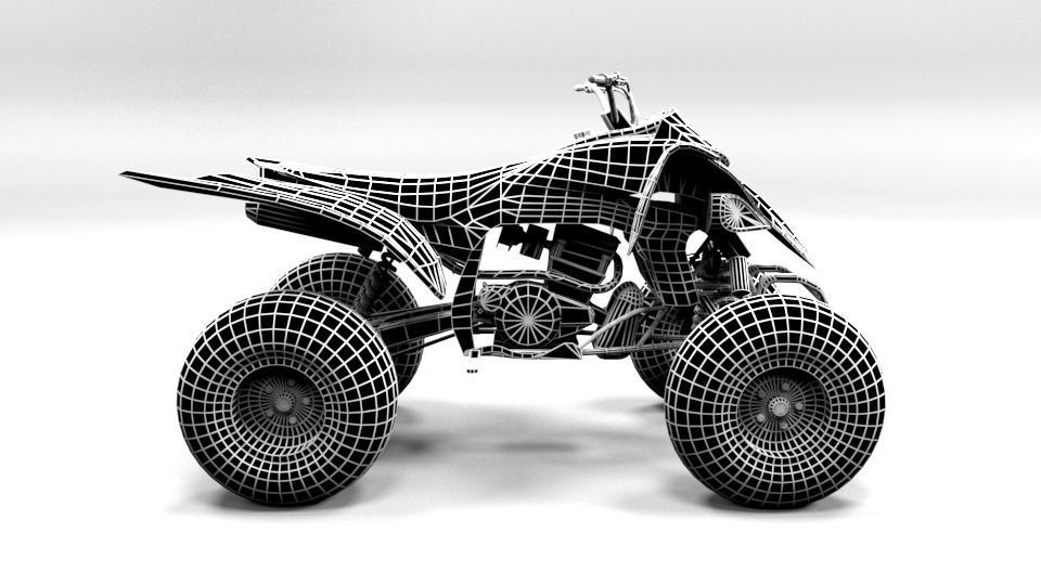 YAMAHA QUAD YFM700R 3D model | CGTrader