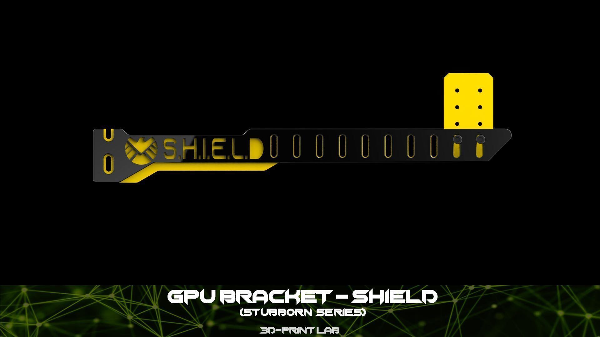 GPU Bracket - Stubborn Series - Shield 3D model 3D printable | CGTrader