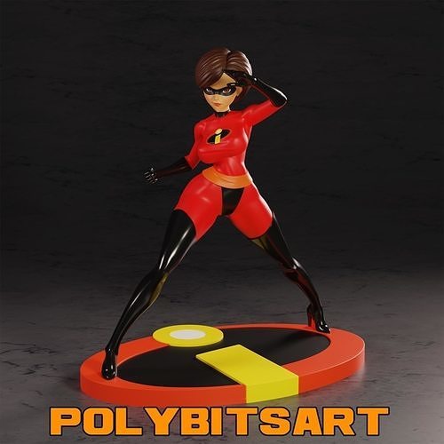 Helen Parr Elastigirl Incredibles Figure 3D model 3D printable | CGTrader