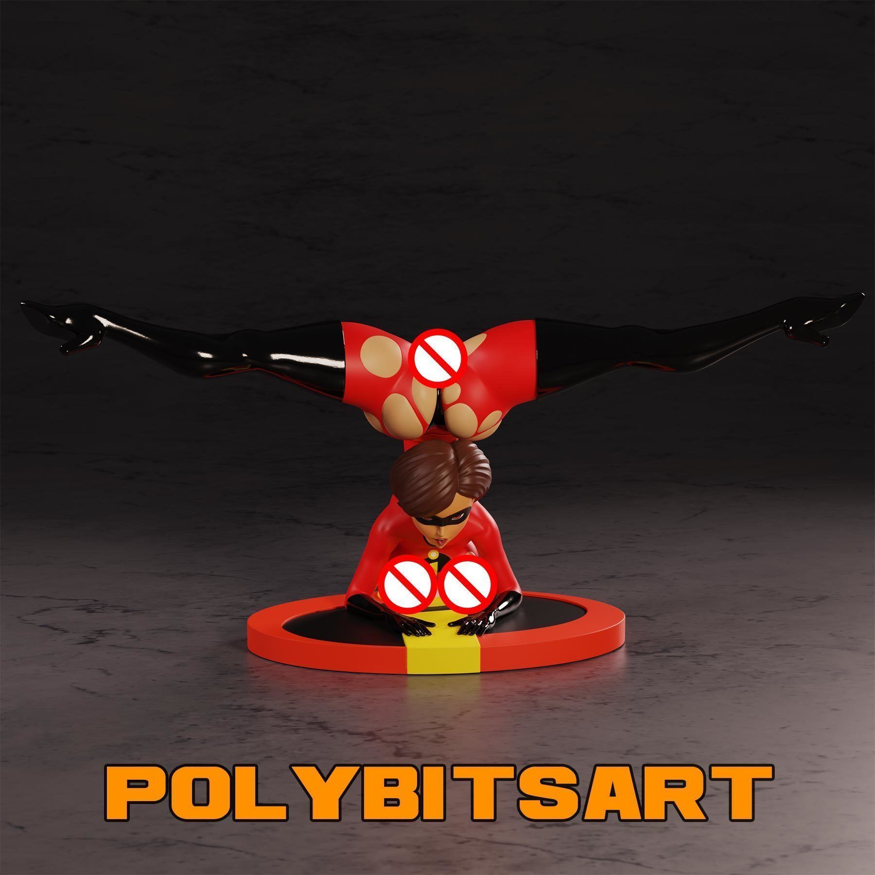 Elastigirl Contortionist Figure 3D model 3D printable | CGTrader