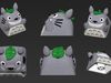 Totoro and friends Keycaps - Mechanical Keyboard 3D model 3D printable ...