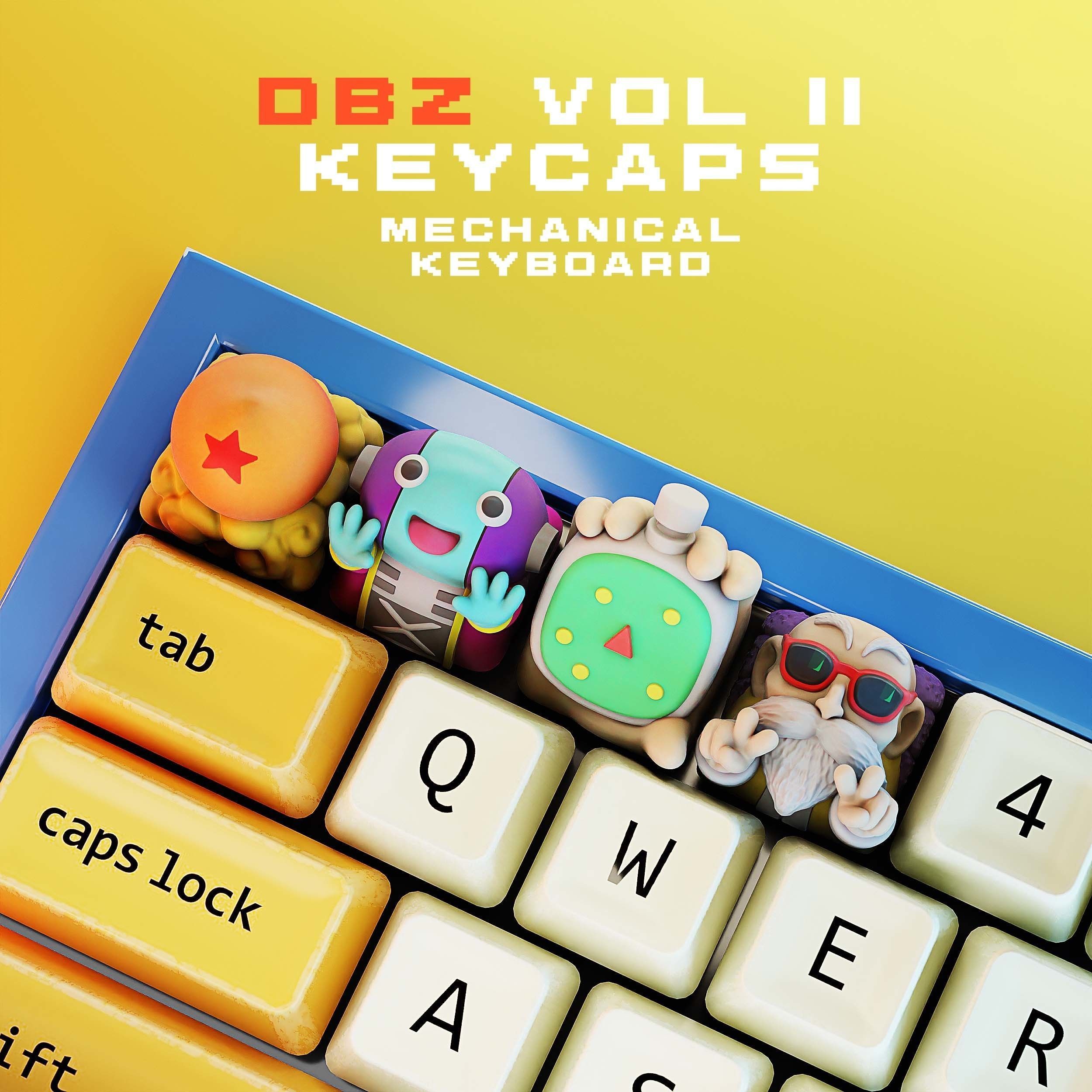 Dbz Keycaps Vol II - Dragon ball - Mechanical Keyboard 3D model 3D ...