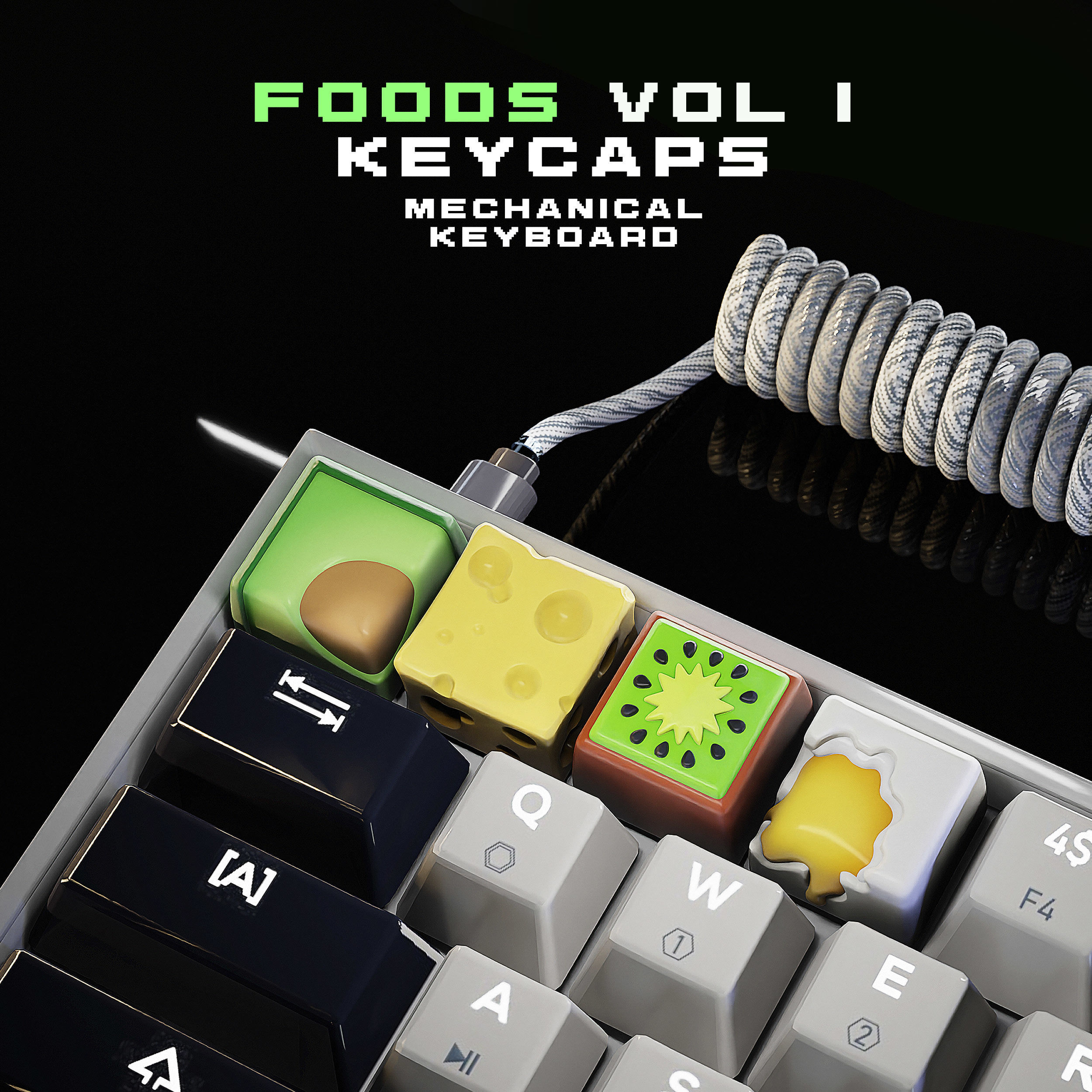 Foods Keycaps Vol I - Mechanical Keyboard 3D model 3D printable | CGTrader