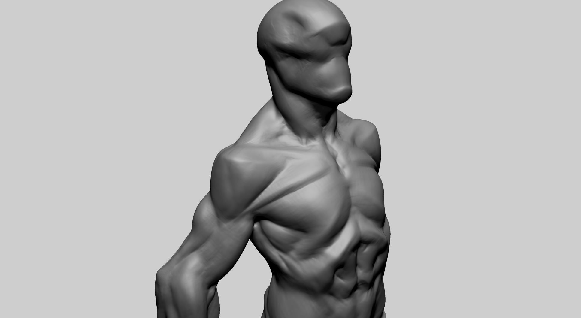 Creature Body Form A 3D model | CGTrader