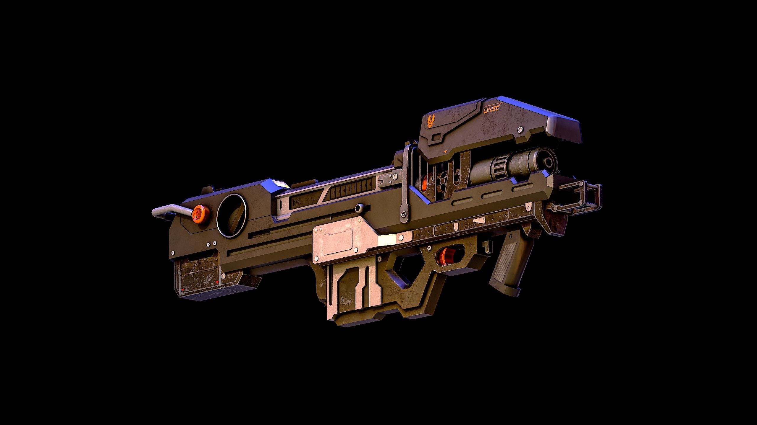 3D model M6 GNR Spartan Laser Gun VR / AR / low-poly | CGTrader