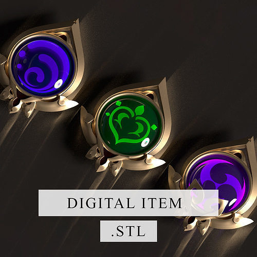 Genshin Impact - Sumeru Vision - 3d file stl 3D model 3D printable ...