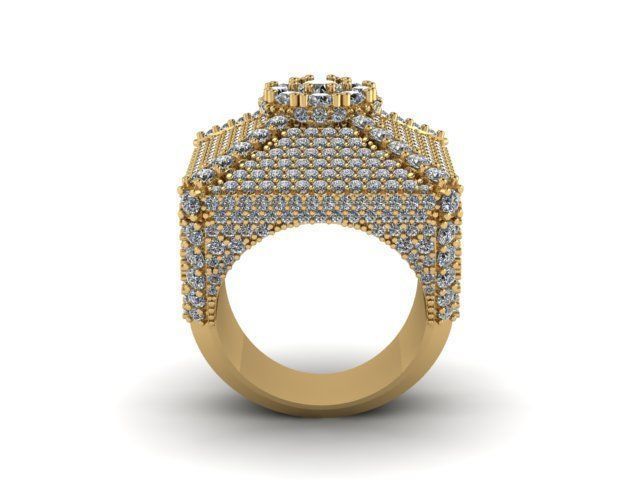 MENS RING PYRAMID 3D model 3D printable | CGTrader