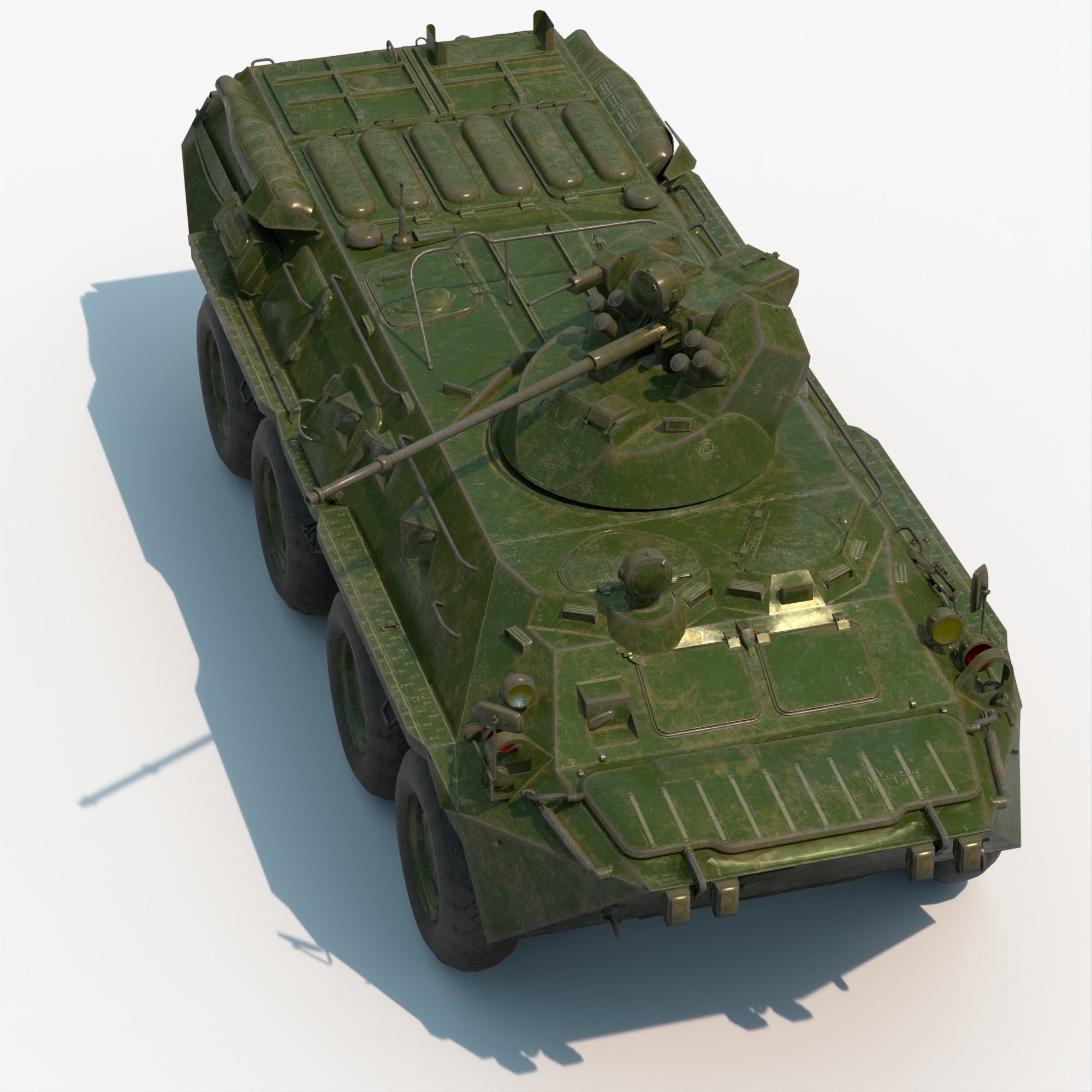 3D model 2 Colors 4K BTR-80A VR / AR / low-poly | CGTrader