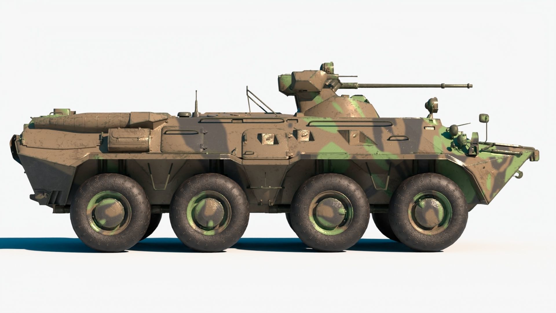 3D model 2 Colors 4K BTR-80A VR / AR / low-poly | CGTrader