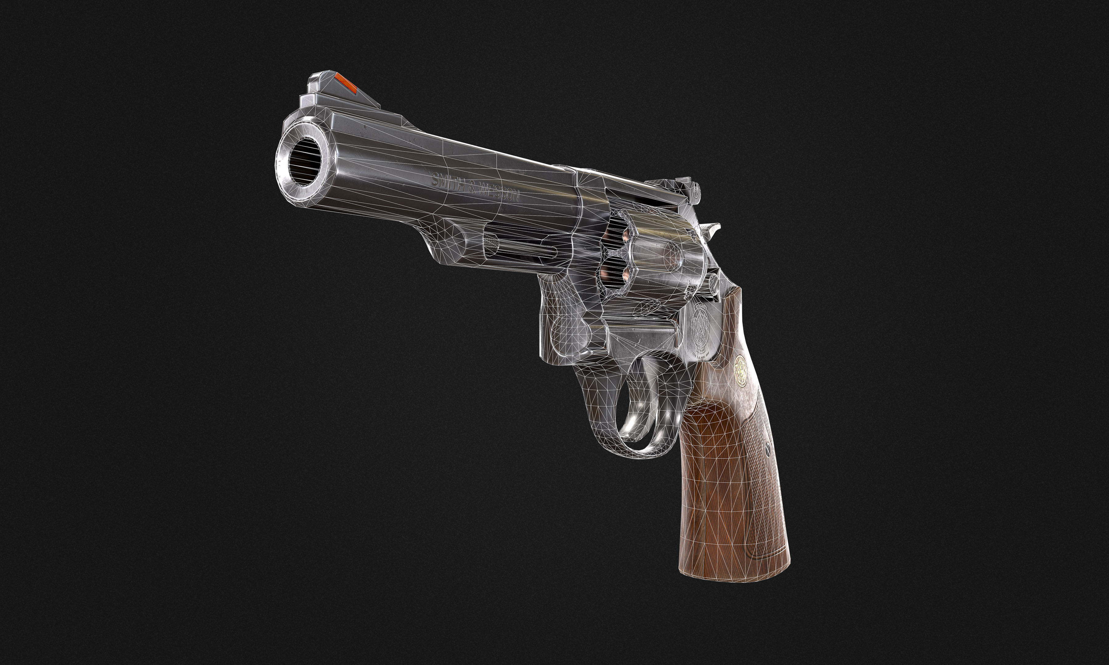 3D model Smith and Wesson Model 19 VR / AR / low-poly | CGTrader
